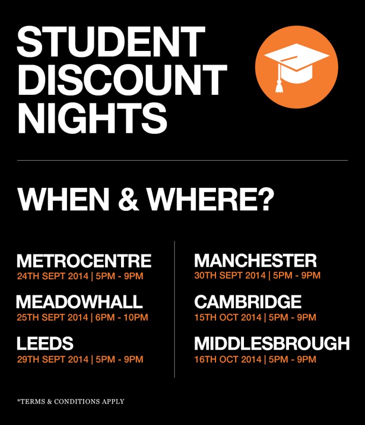 Student Discount Nights - When & Where? - size? blog