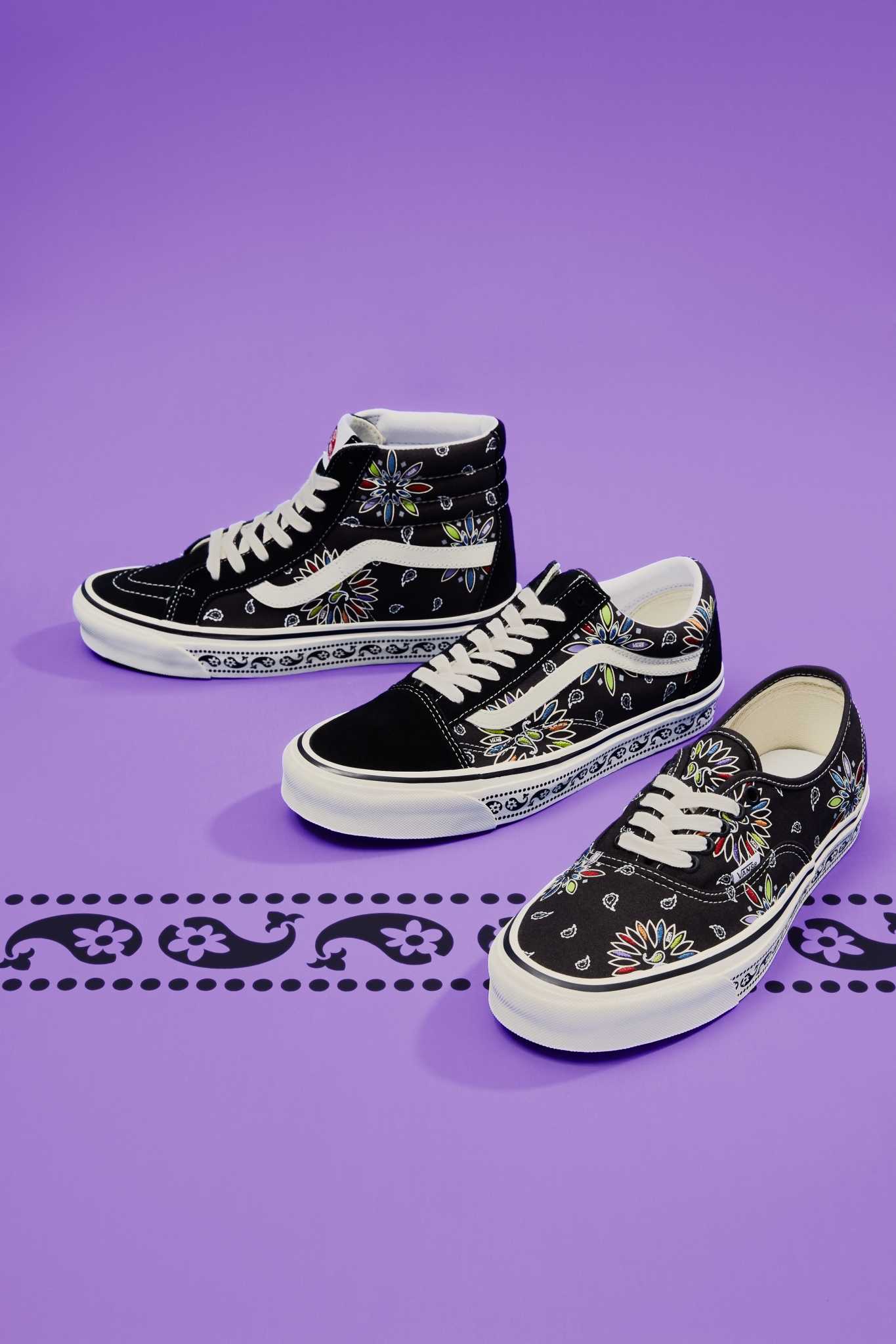 Three classic Vans silhouettes receive a paisley upgrade - size? blog
